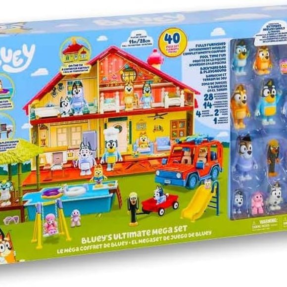 Moose Toys | Toys | New Bluey Ultimate Mega Set 4 Pieces4 Sets | Poshmark
